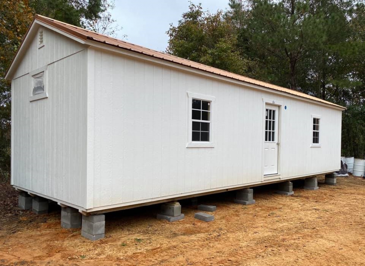 Mark's 12x36 Side Utility - RiverBridge Cabins