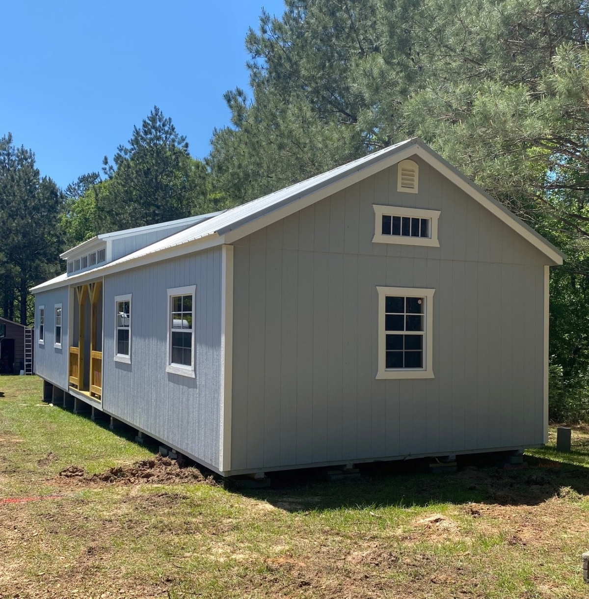 Shannon's 16x52 Inset Porch Cabin - RiverBridge Cabins